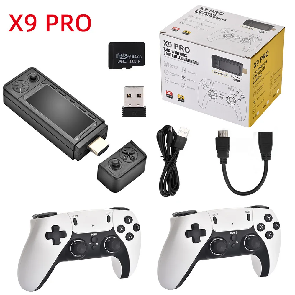 charge-Controller-X9-Pro-Retro-4K-3D-Game-Stick-TV-HD-Video-Game ...