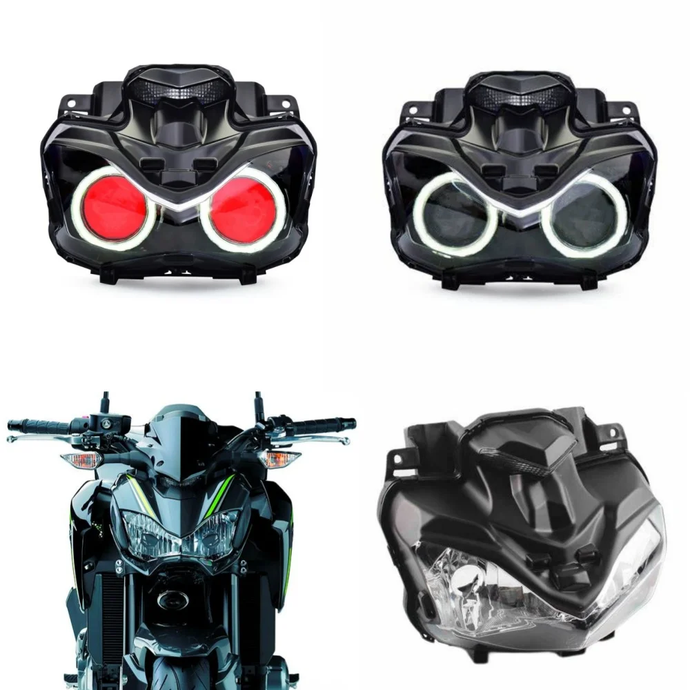 Motorcycle Headlamp Custom HID Projector Headlights Assembly faro para ...