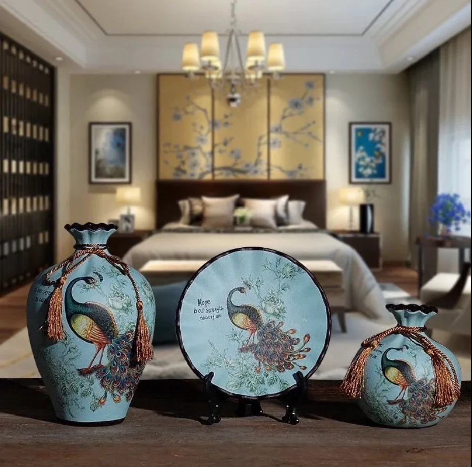 3Pcs-Set-Ceramic-Vase-Stereoscopic-dried-flowers-arrangement-wobble ...