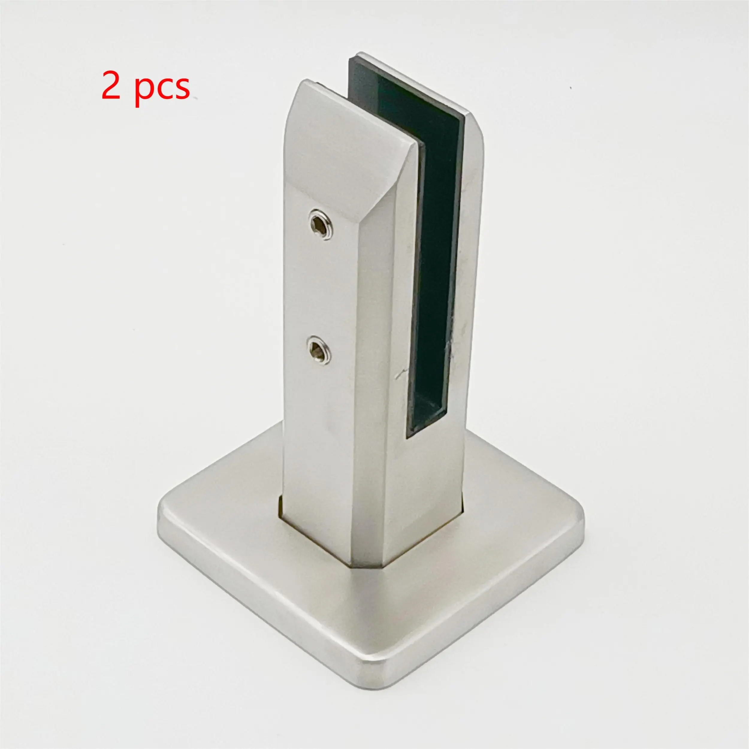 2 PCS 2205 Stainless Steel Glass Pool Fence Spigot Balustrade Railing ...