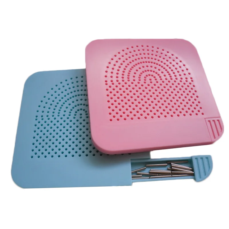 1 Set Needle Plate Handmade Paper Craft Tool 20 Roots Grid Guide Paper ...