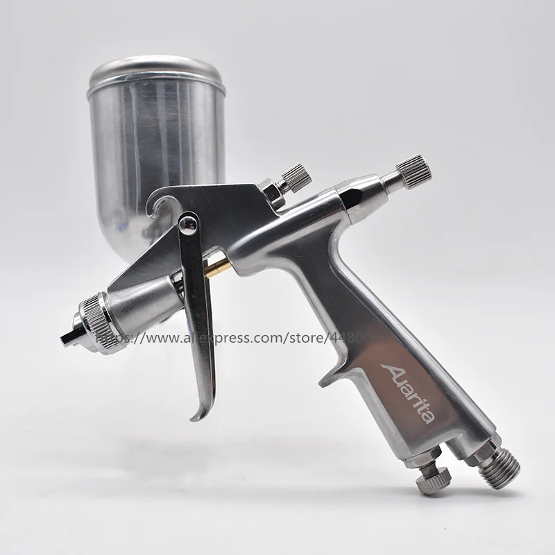 1,0mm Spritzpistole MINI Schwerkraft Airbrush Auarita F3 Professionelle ...