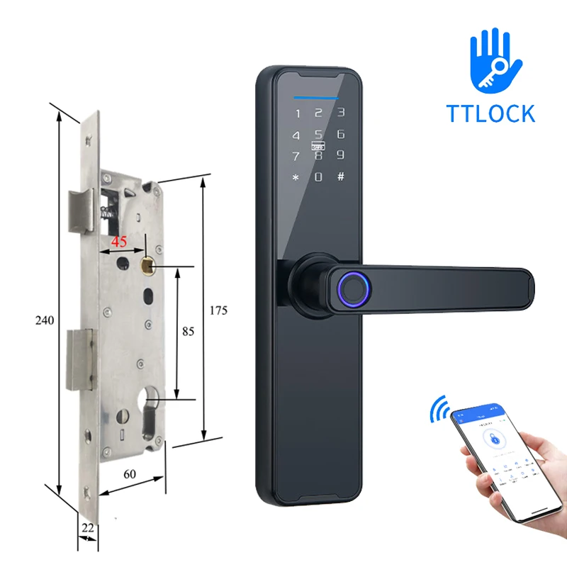 TTLock-APP-Smart-Fingerprint-Password-RFID-Card-Lock-With-8540-8545 ...