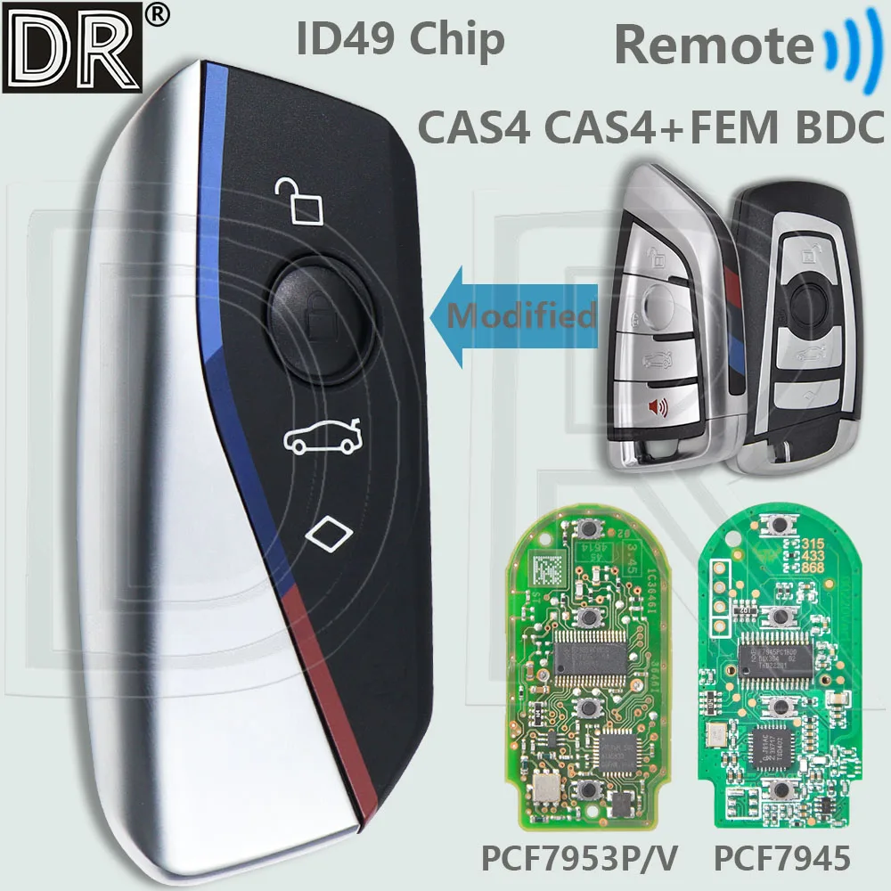 DR Modified CAS4+ FEM ID49 PCF7945 PCF7953 Chip 315/433/434/868MHz ...