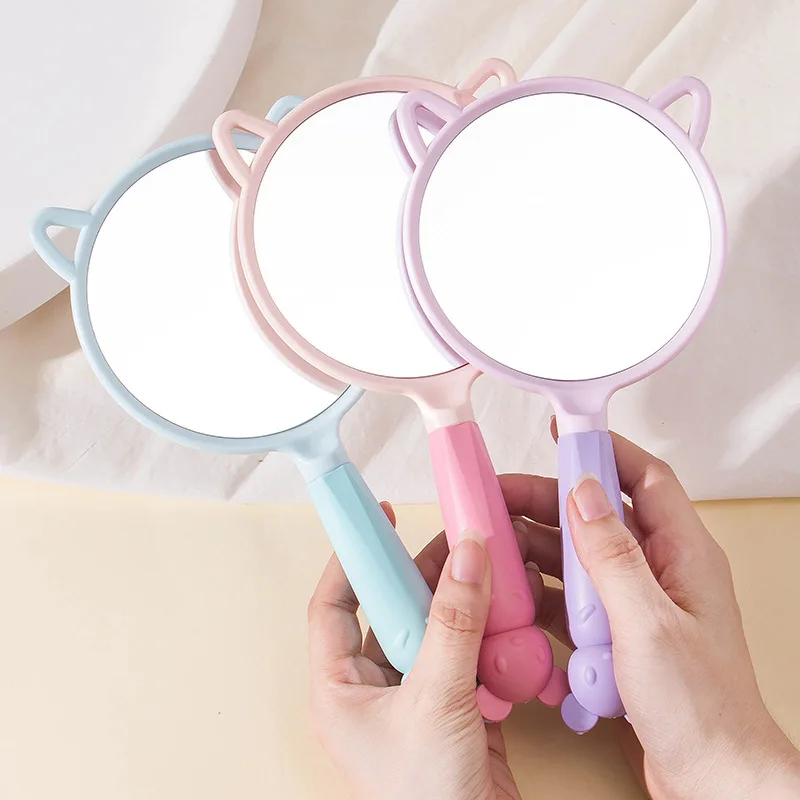 Hand-Mirror-and-Brush-Set-Cat-Hand-Mirror-Portable-Mirror-Travel-Makeup ...