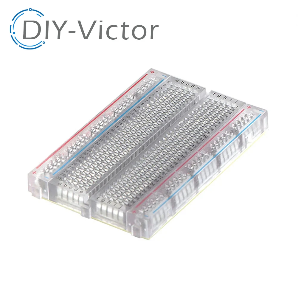 400 Points Solderless PCB Breadboard Mini Test Protoboard 8.3CM x 5.5CM ...