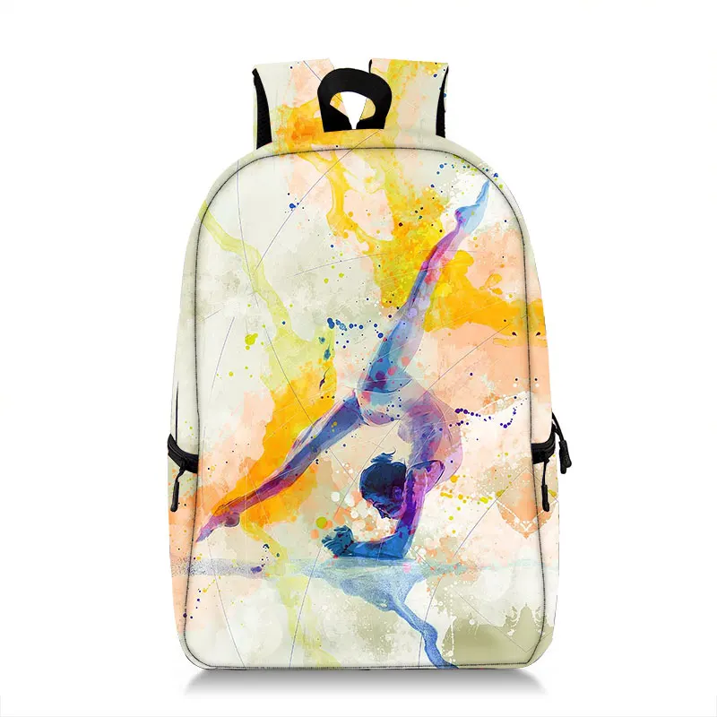 Gymnastics-Tumbling-Print-Backpack-for-Teenager-Girls-Children-School ...