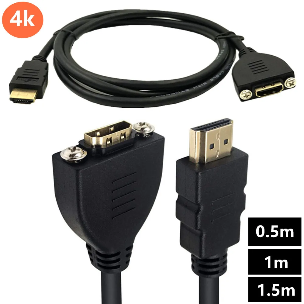 HDMI-compatible Panel-Mount Cable High Speed HDMI Panel Mount Type ...