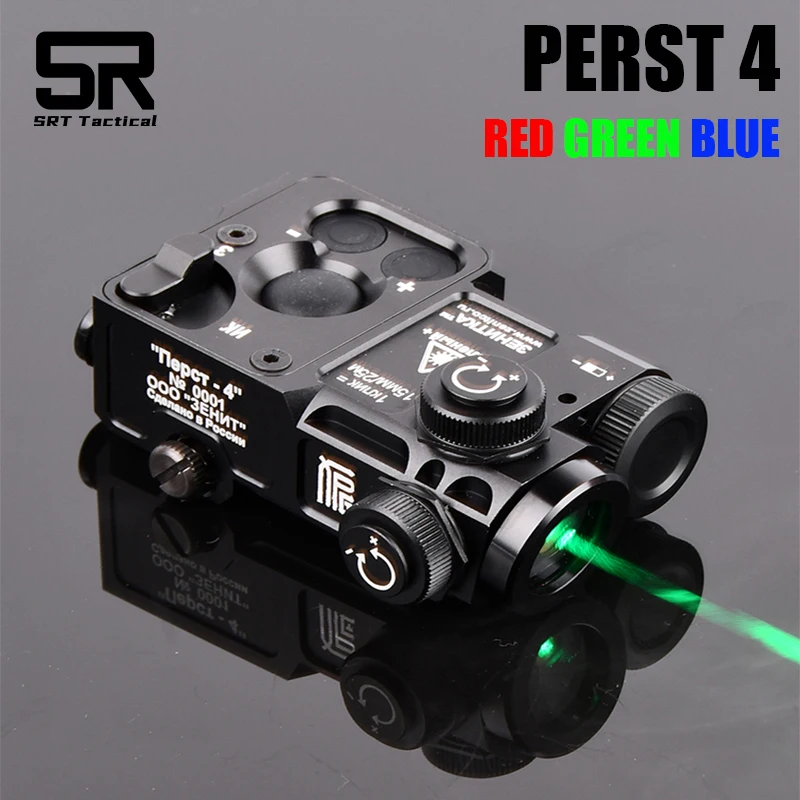Tactical Perst 4 Red Dot Green Blue Metal Laser Infrared Ray Aim ...