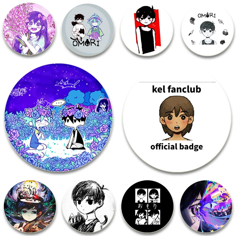 32-44-58MM-Anime-RPG-Omori-Round-Pins-Cartoon-Badges-Cosplay-Handmade ...