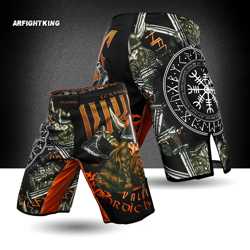 MMA-Viking-Fighter-Sports-Fighting-Training-Shorts-Jujitsu-Quick-Dry ...