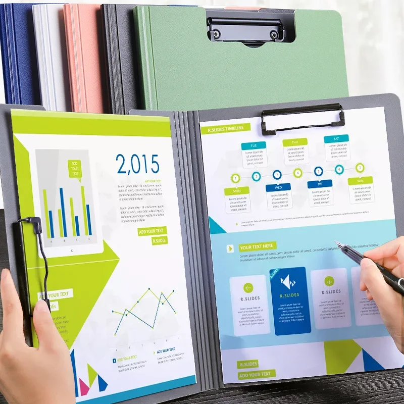 A4-File-Folder-Clipboard-Writing-Pad-Memo-Clip-Board-Double-Clips-Test ...