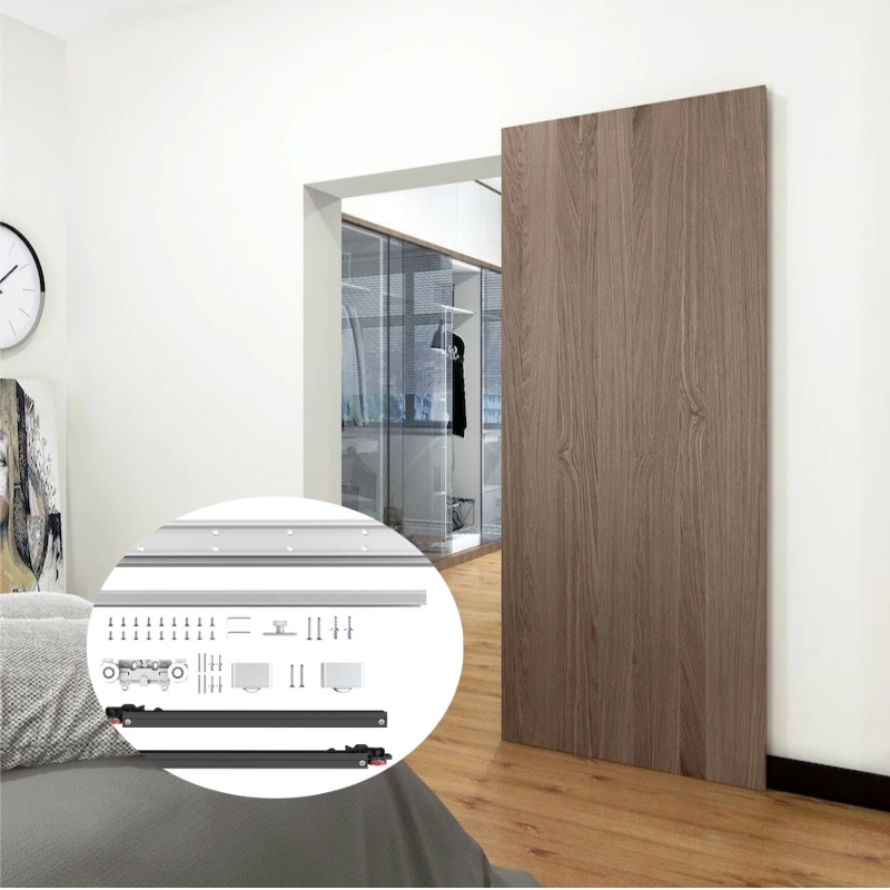 38-Hidden-Sliding-Barn-Door-Hardware-Track-Kit-Floating-Soft-Closing ...