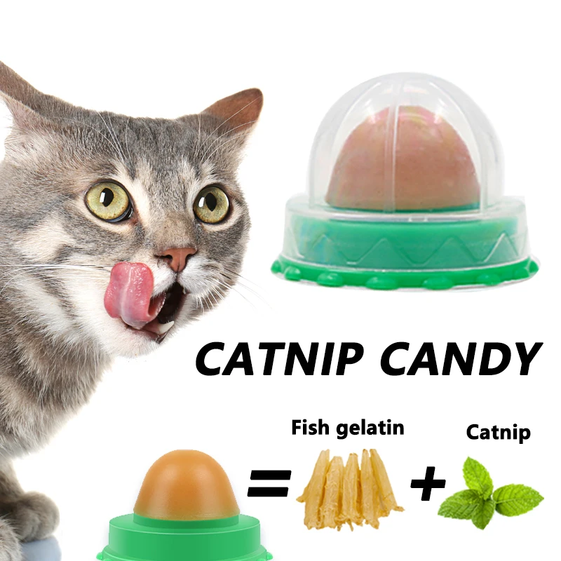 Catnip-Ball-Candy-Dust-Cover-Round-Safe-Catnip-Snack-Licking-Candy ...