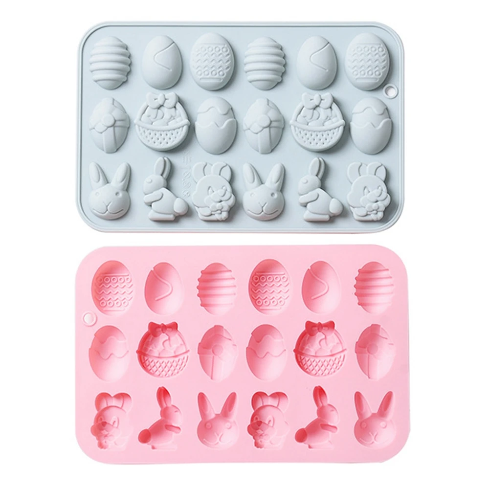 Cute-Bunny-Chocolate-Candy-Mould-Easter-Silicone-Mold-Easter-Rabbit ...