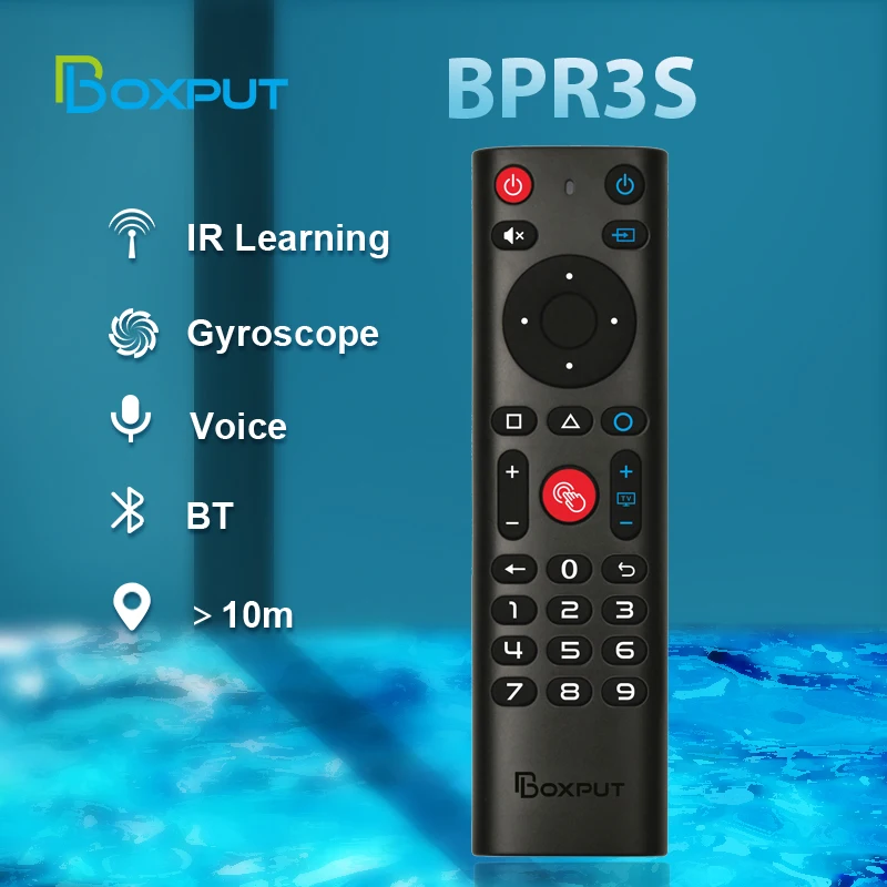 BPR3S BT Air Mouse Voice Function IR learning TV 2.4G Wireless Remote ...