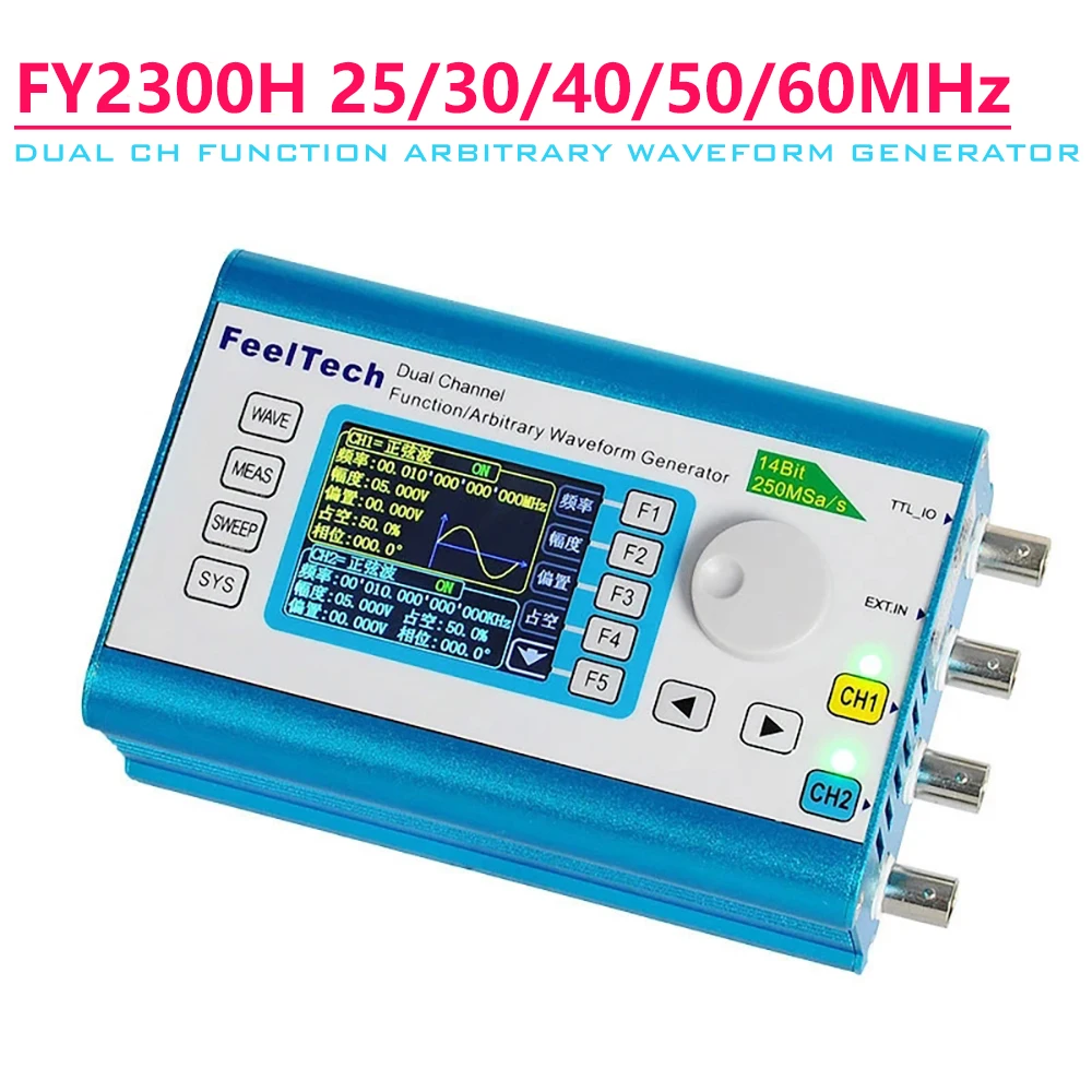 FY2300H-Dual-CH-DDS-Fun-o-Arbitr-ria-Waveform-Signal-Generator-Fonte ...