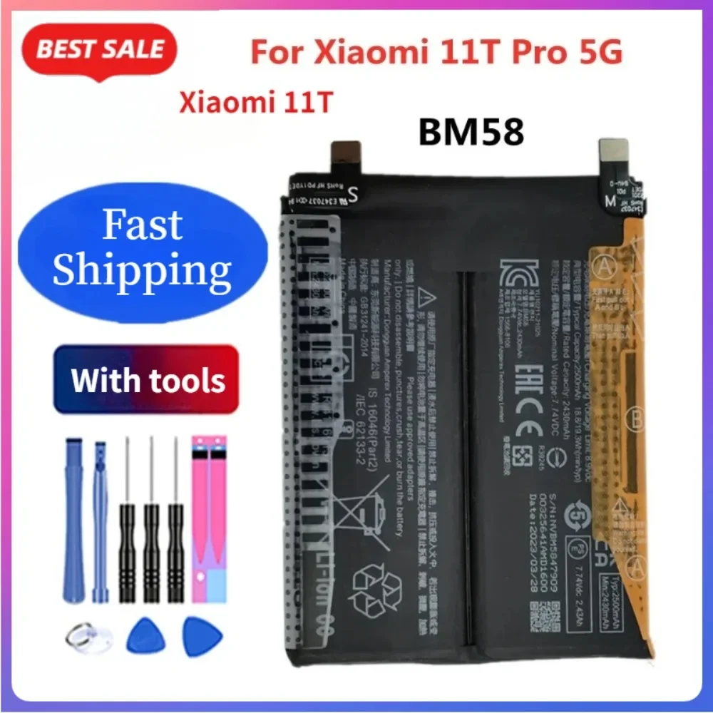Оригинальная батарея Xiao Mi для Xiaomi 11T Pro 5G 11TPro BM58 ...