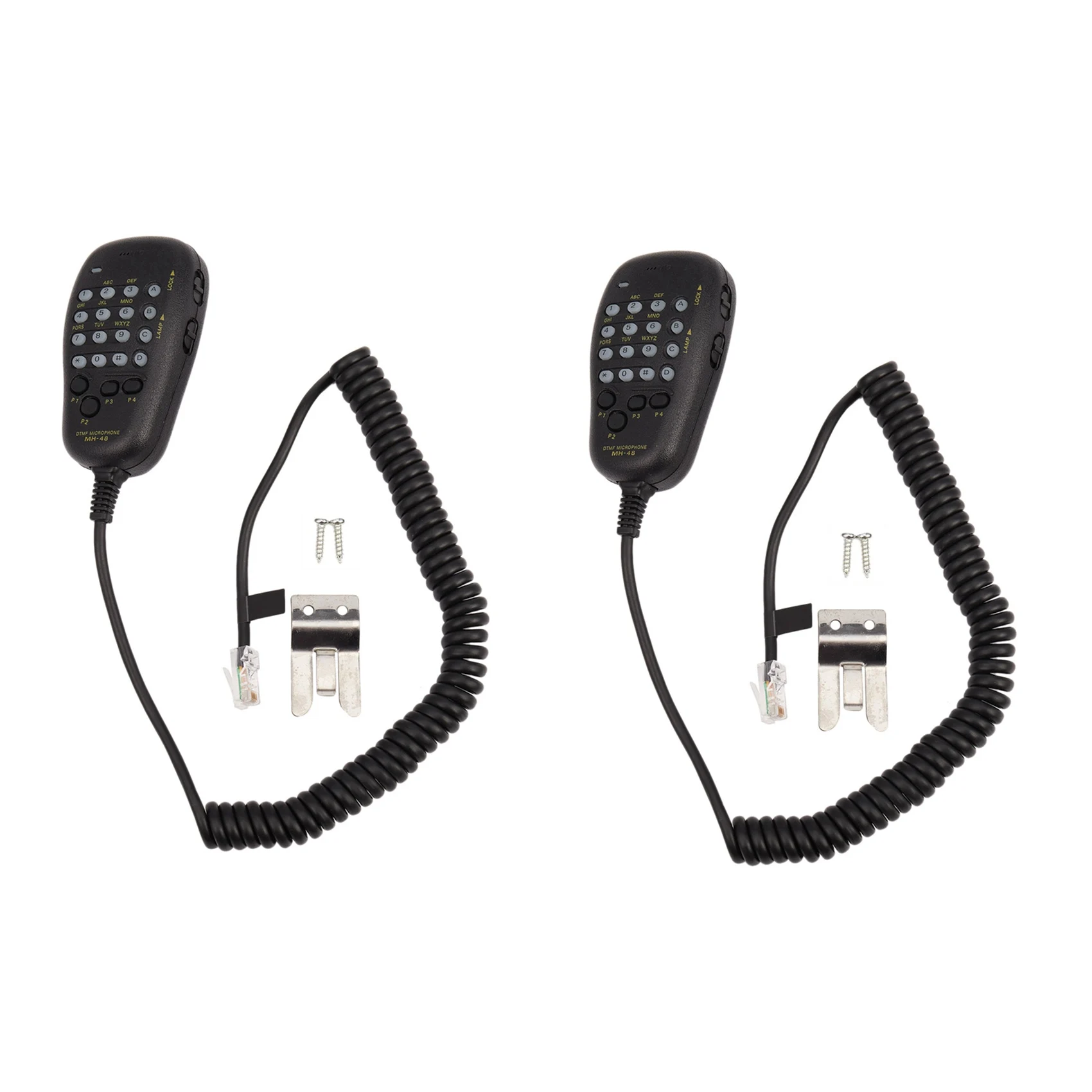 2x Dtmf Mh-48a6j Hand Mic Microphone Rj-45 Plug For Yaesu Ft-8900 Ft ...
