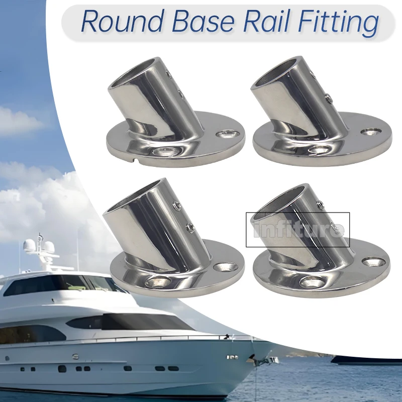 60 Degree Marine 22/25/30/32mm Round Tube Base Hand Rail Railing Pipe ...