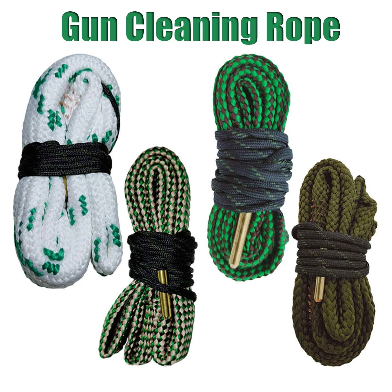 Hunting Gun Bore Cleaner Rope .22 Cal.223 Cal.38 Cal& 5.56mm 7.62mm ...