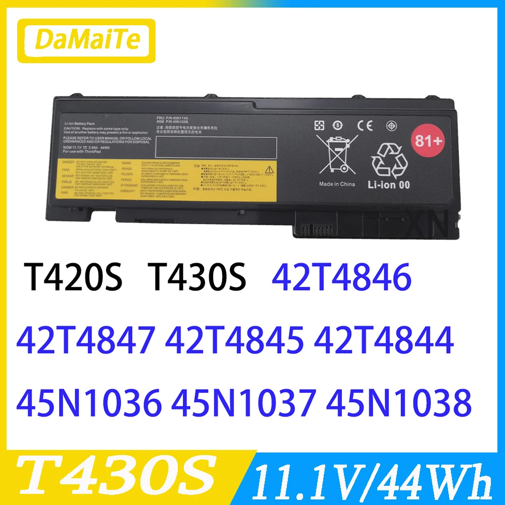 44wh-11-1V-Laptop-Battery-For-Lenovo-ThinkPad-T430S-T420S-T420si-T430si ...