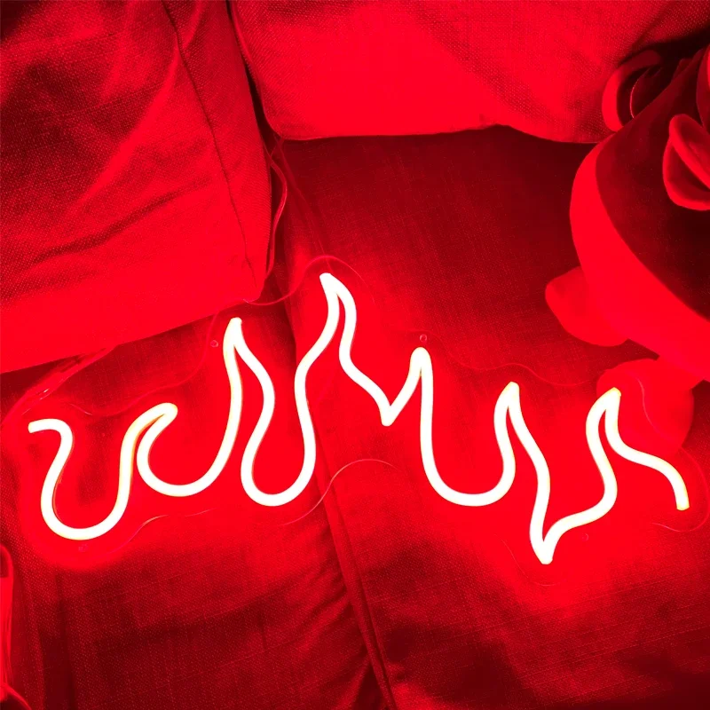 Burning-Flame-Art-Red-Neon-Sign-Design-Decoration-Fire-Neon-Personalise ...
