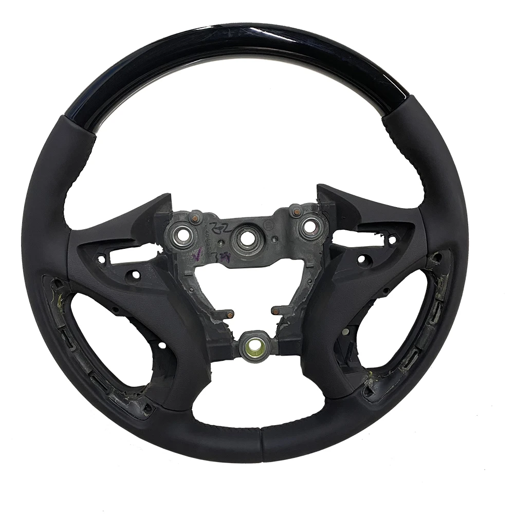 Bare-steering-wheel-black-peach-wood-steering-wheel-for-Hyundai-Sonata ...