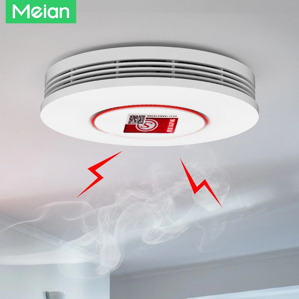 Meian-Tuya-Zigbee-Smoke-Sensor-Fire-Protection-Smoke-Detector-Fire ...