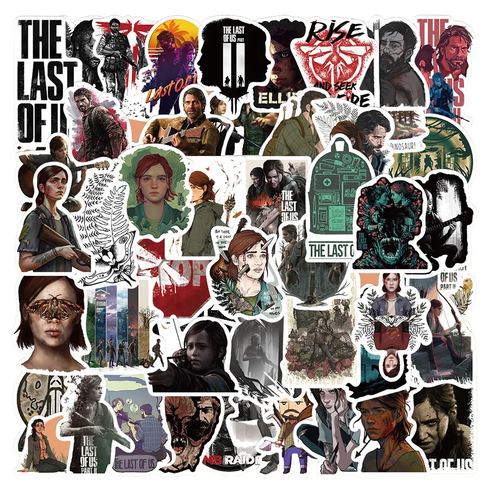 10-50Pcs-Cartoon-The-last-of-us-Stickers-For-Motorcycle-Skateboard-Bike ...