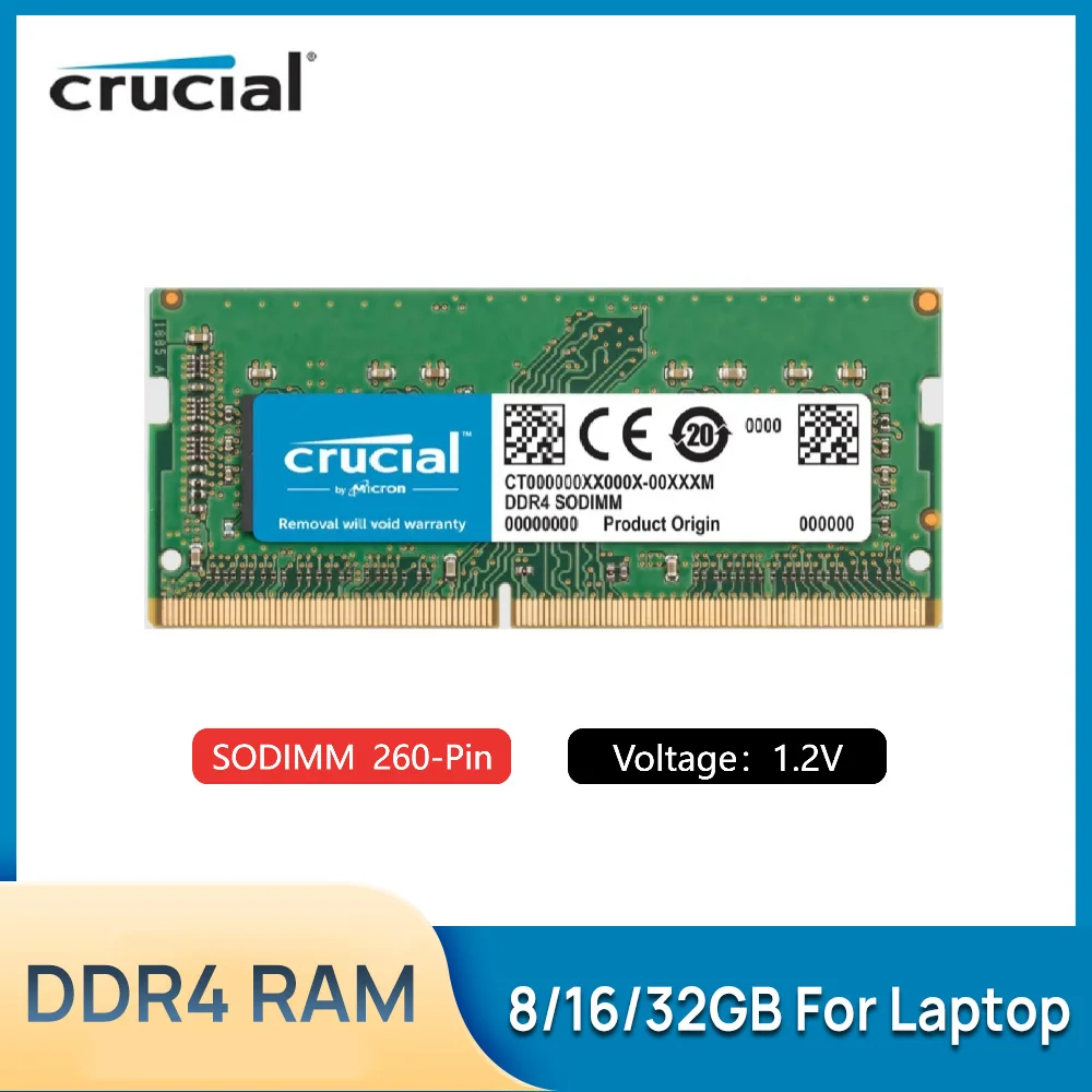 Crucial-DDR4-Laptop-Memory-Kit-3200MHz-8GB-16GB-32GB-1-2V-Laptop-RAM ...