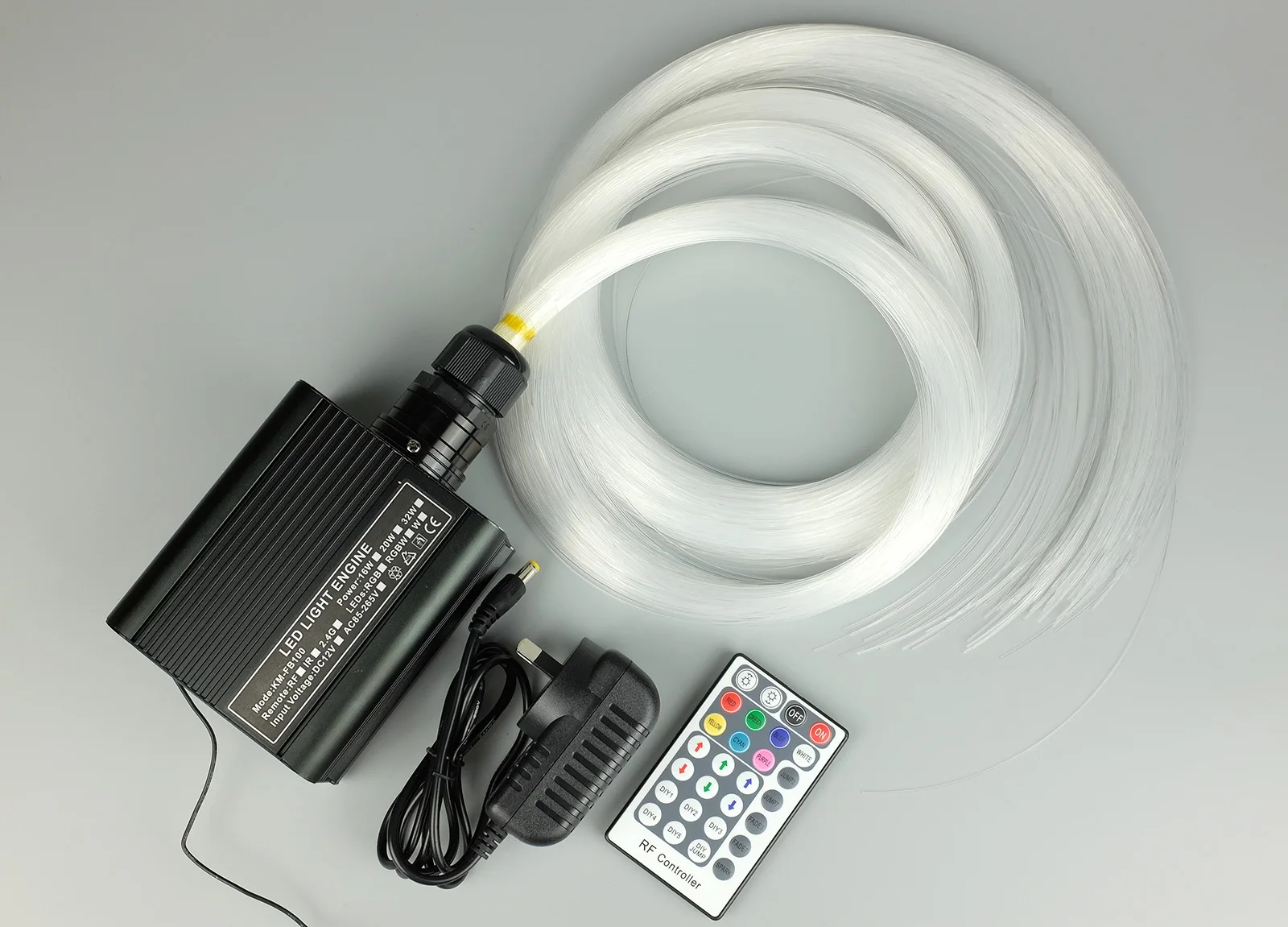 DIY-Fiber-Optic-Kit-16W-RGBW-LED-Source-300-Stars-Ceiling-Home-Theater ...