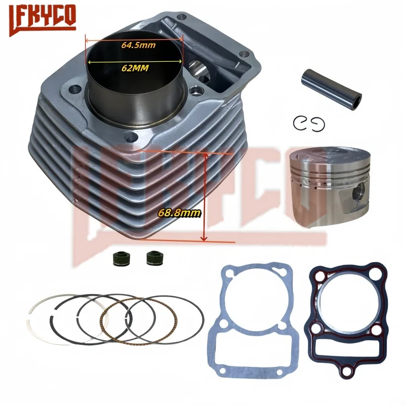62mm-Bore-Motorcycle-Cylinder-Kit-for-Honda-CG125-Upgrade-To-150cc ...