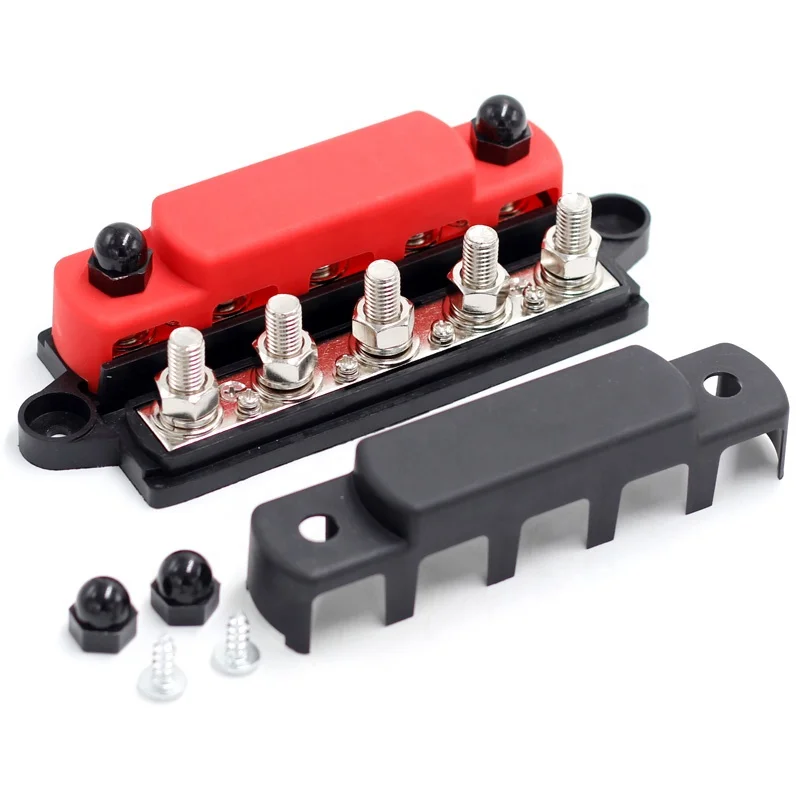 48V 300A Heavy Duty Power Distribution Terminal Block Pure Copper ...
