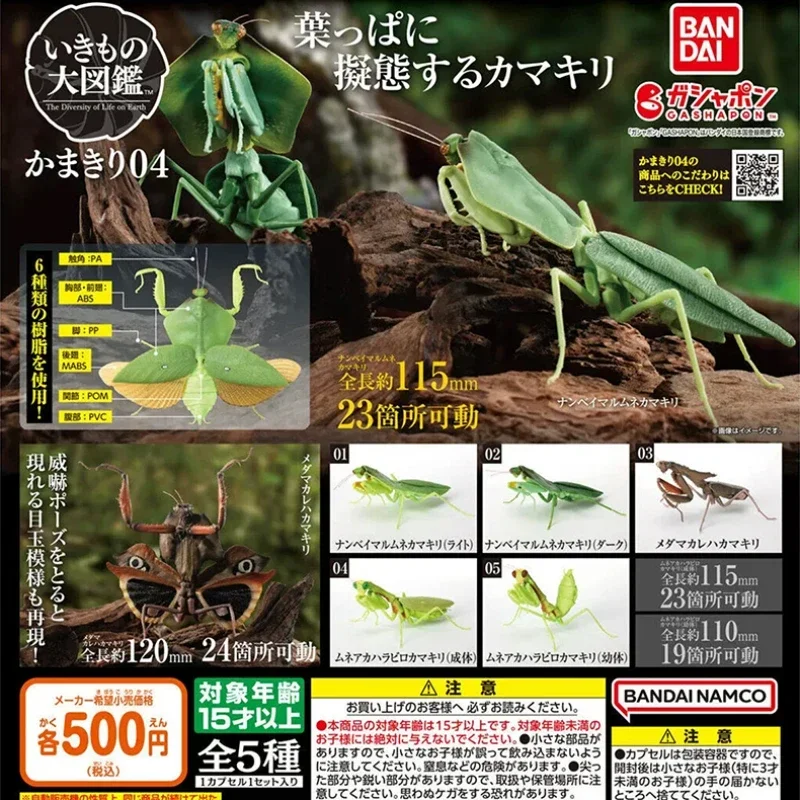 BANDAI Japan Original Kawaii Gashapon Figure Artificial Insect Cute ...