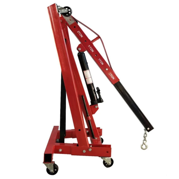 3 Ton 2ton Heavy Duty Foldable Hydraulic Lifter Small Shop Crane Jack ...