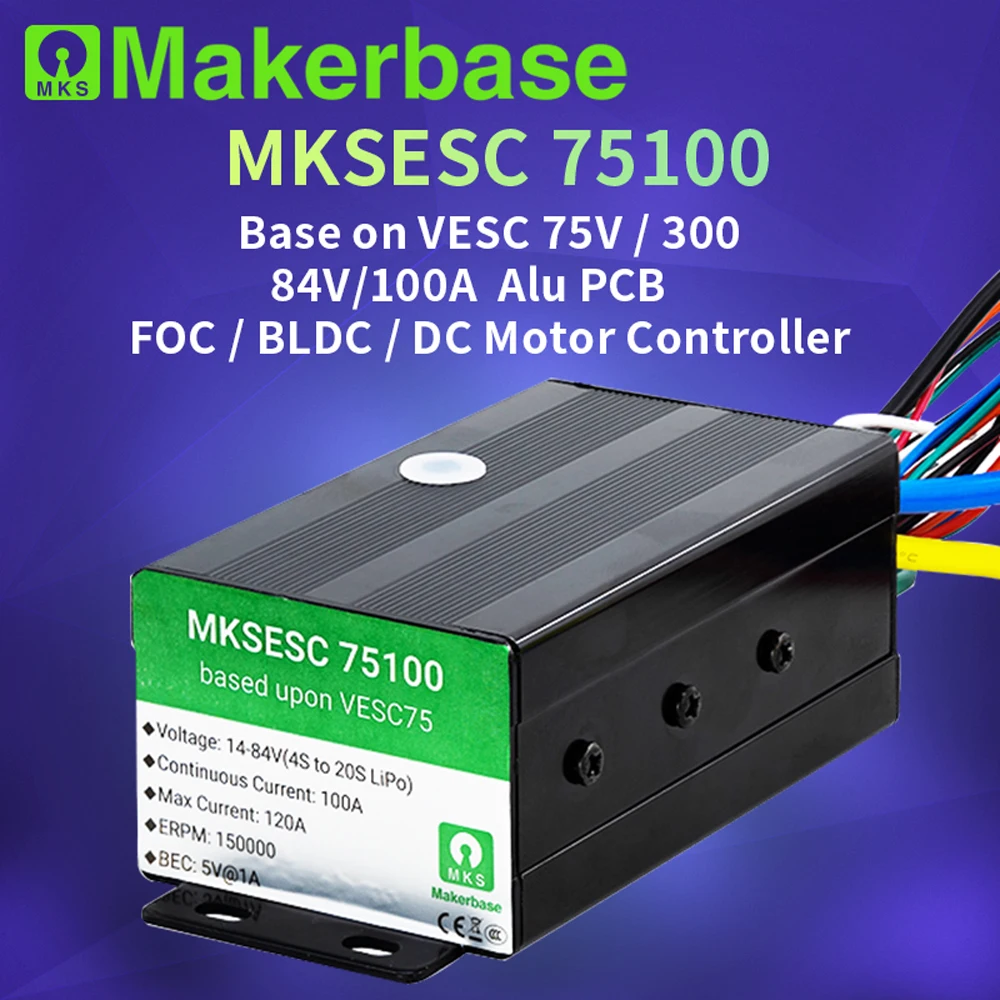 Makerbase-VESC-75100-75V-100A-Based-on-Benjamin-VESC6-HighPower-For ...