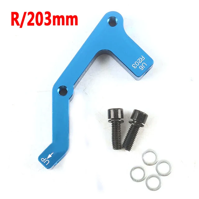 MTB Bike Disc Brake Rotors Front Rear 180mm 203mm IS/PM Caliper Adapter ...