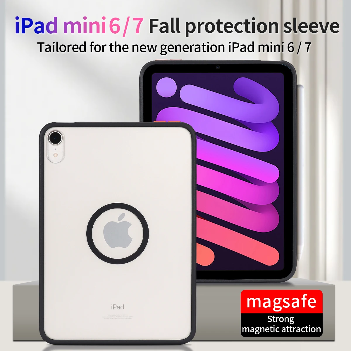 For-Ipad-Mini-7-Case-Magsafe-Magnetic-Smart-Clear-Cover-For-Ipad-Mini6 ...