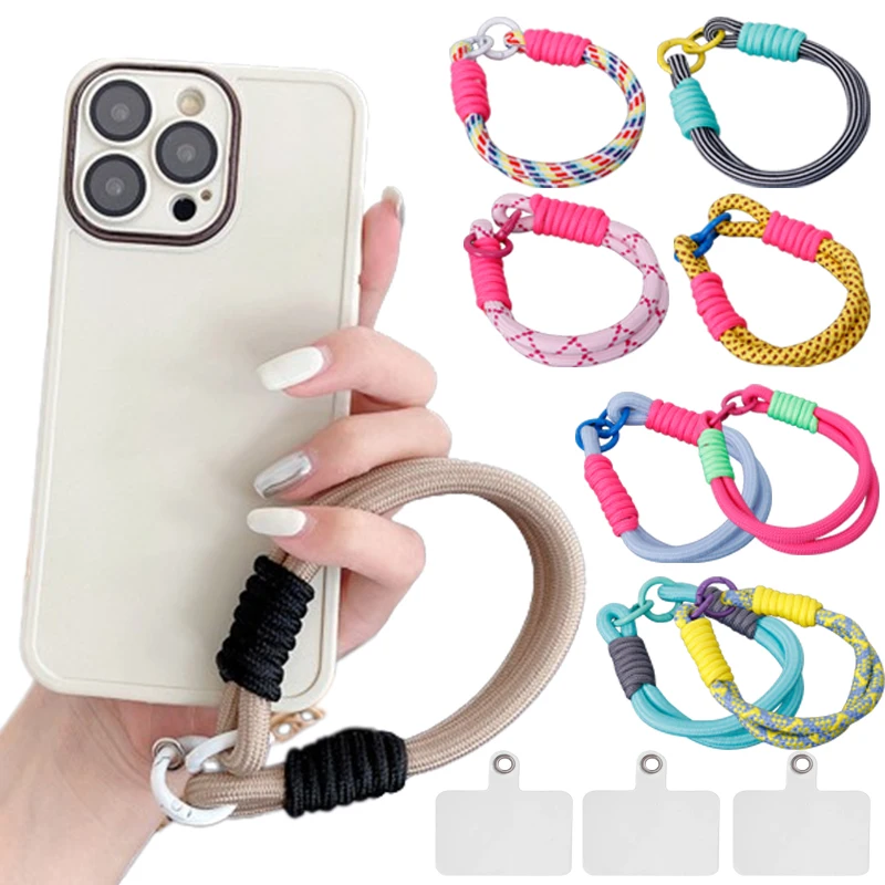 Universal-Mobile-Phone-Lanyard-Braided-Rope-Wrist-Strap-Short-Style ...