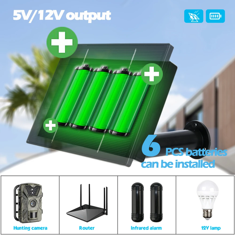 Solar Panel 18650 Built-in Battery | 5v Solar Panels Built-in Battery ...