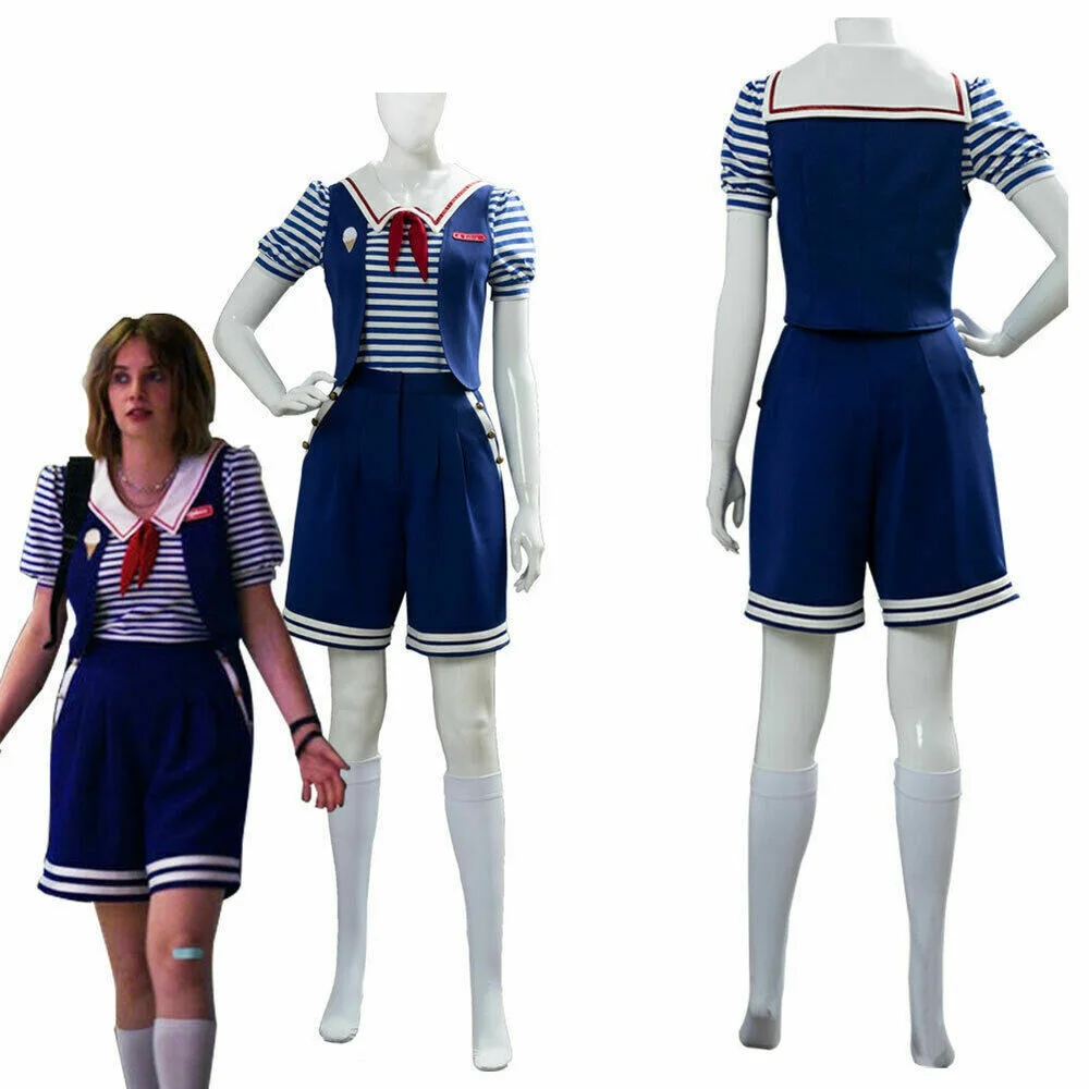 Cosplay Uniforms Navy Uniform Cosplay Stranger Things Robin Scoops Ahoy ...