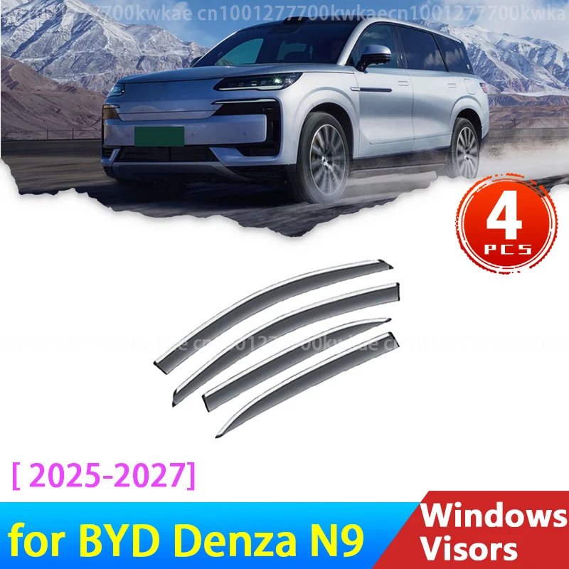 Auto Window Deflectors For BYD Denza N9 Accessories 2025 2026 2027 Car ...