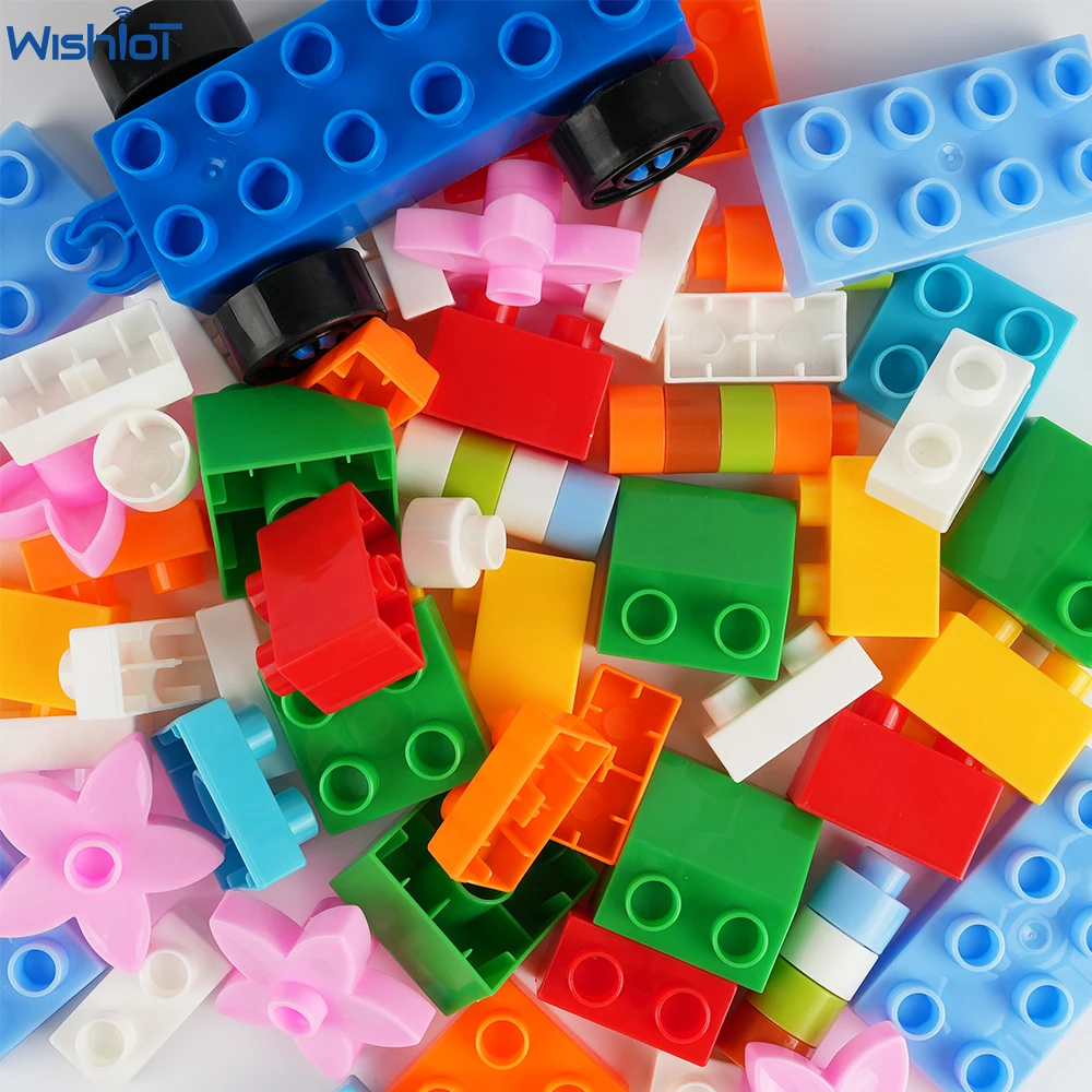 70/200PCS Large Partical Creative Building Blocks Bulk Colorful Classic ...