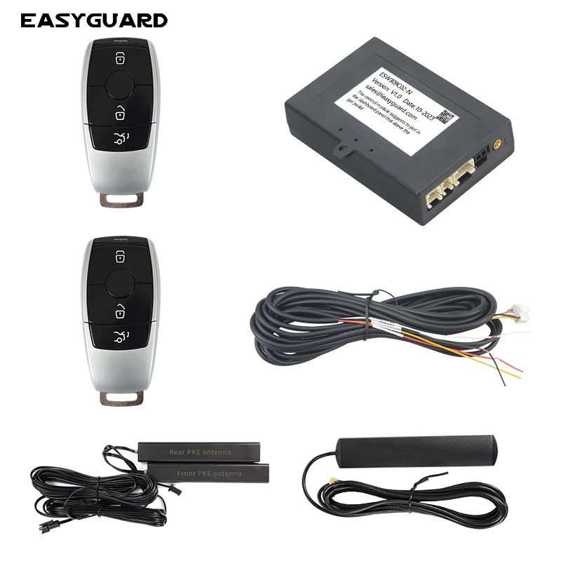 2 Way Car Alarm System EASYGUARD EC002PP-T2-A0410 CAN Bus PKE Remote ...