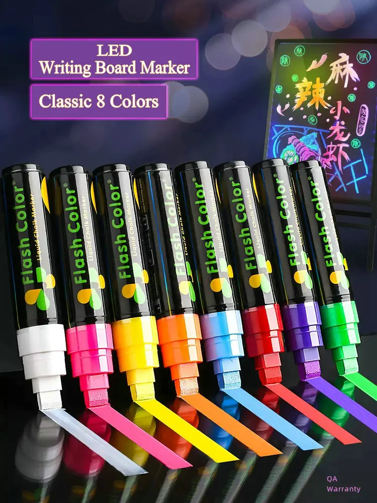 8-Colors-Whiteboard-Marker-Erasable-LED-Flash-Board-Markers-Acrylic ...
