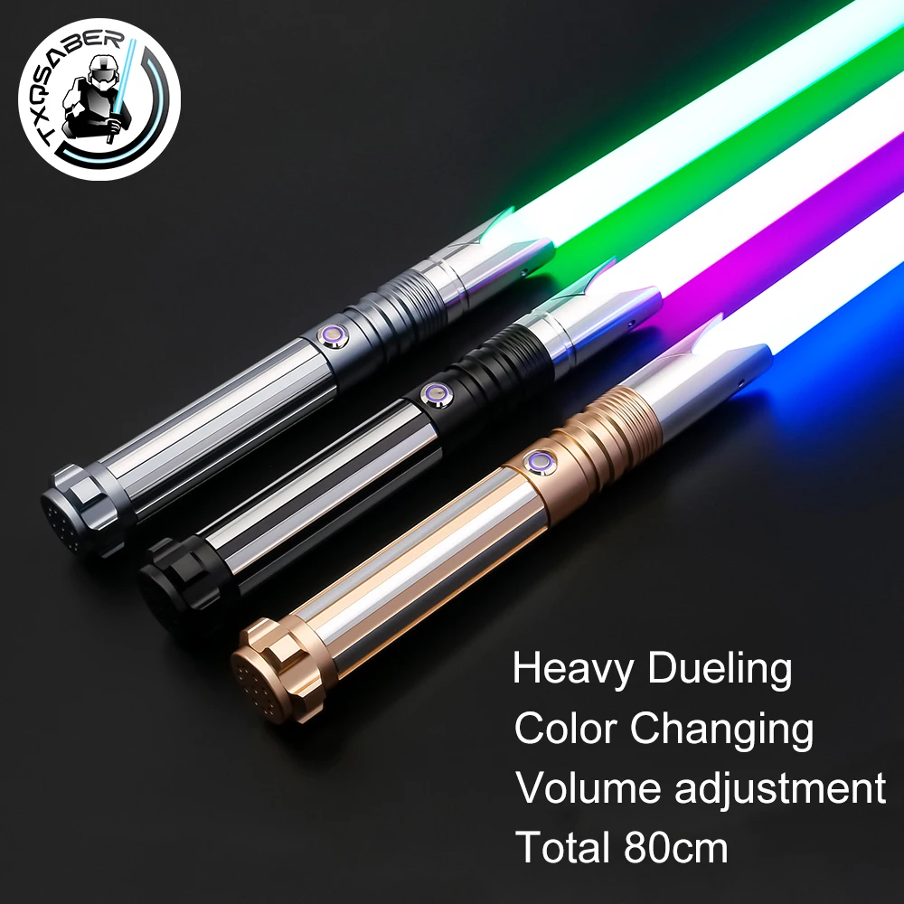 TXQSABER-Lightsaber-RGB-Smooth-Swing-Heavy-Dueling-Metal-Hilt-56cm ...