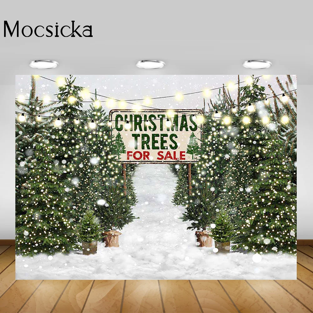 Snowy Christmas Tree Farm