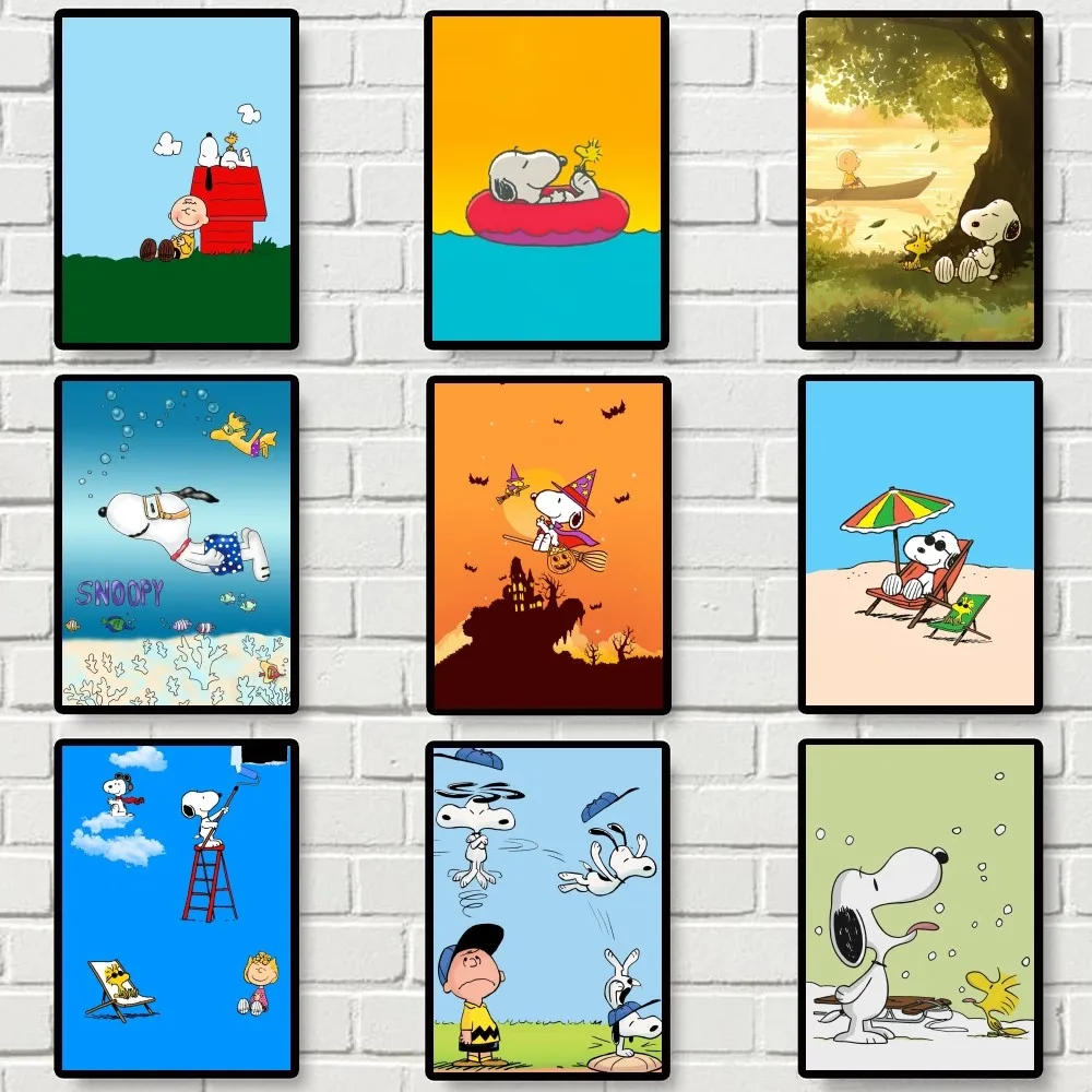 Snoopy-Funny-Poster-Gallery-Prints-Self-Adhesive-Home-Decor-Decoration ...
