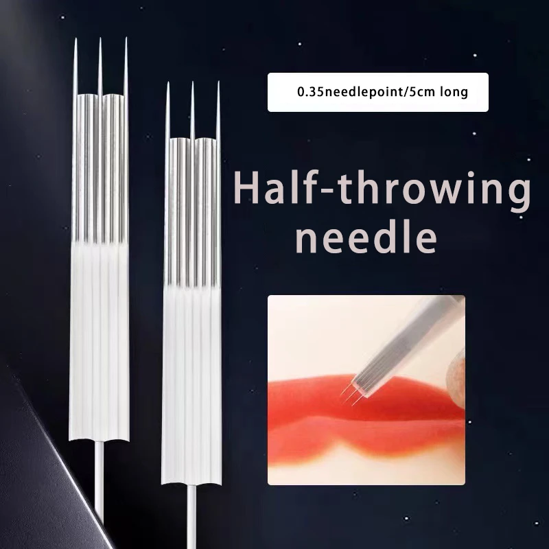 100pcs micro blade Tebori blade needle tattoo needle permanent makeup ...